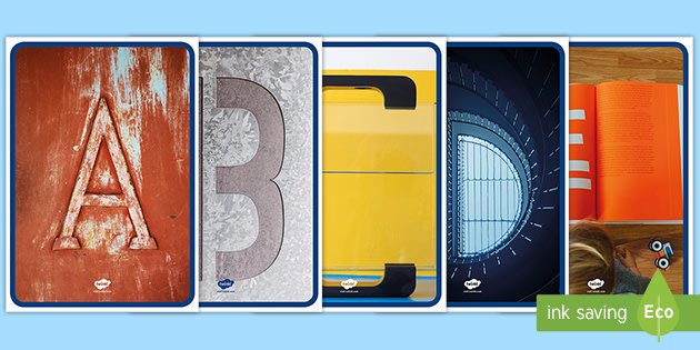Letters in the World A-Z Photo Display Posters