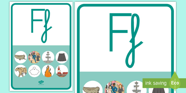 Póster: La letra F (teacher made)