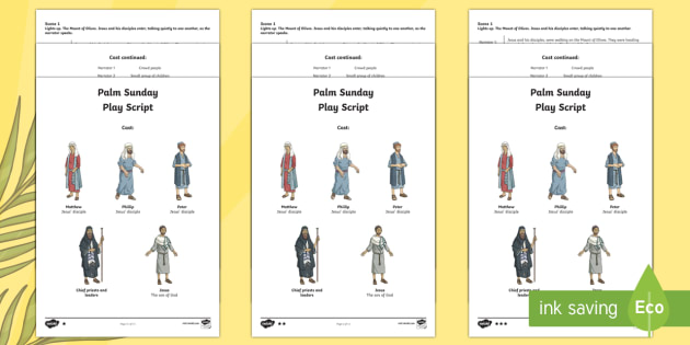 Palm Sunday Play Script | Differentiated Activities | Y 3-6