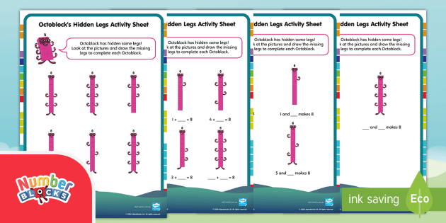 Numberblocks: Making 8 Activity