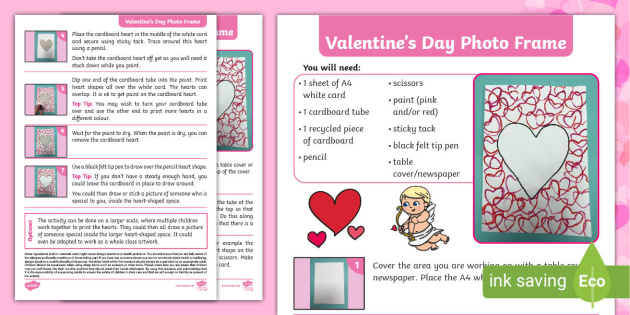 Valentine's Day Photo Frame Craft Activity