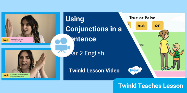 FREE! - Using Conjunctions Video Lesson | KS1 Literacy Resource