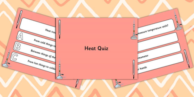 Science Heat PowerPoint Quiz (teacher made)