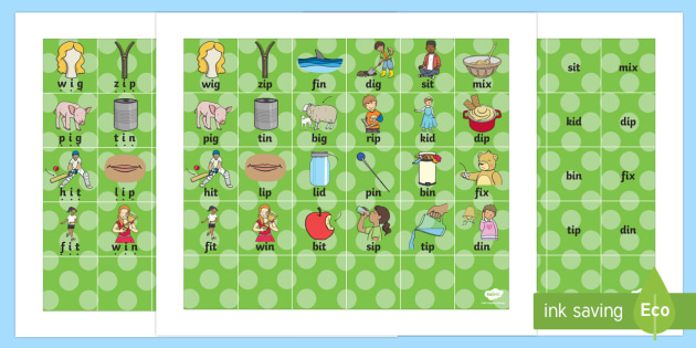 CVC Words 'i' Differentiated Mat (Compatible with Bee-Bot)