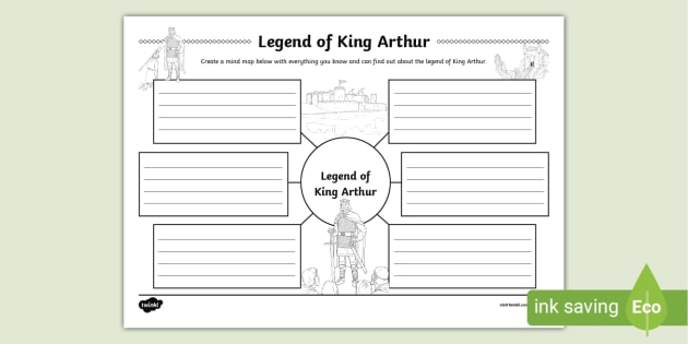 Legend of King Arthur Mind Map (teacher made)