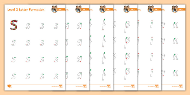 Level 2 Letter Formation Activity Sheets (teacher made)