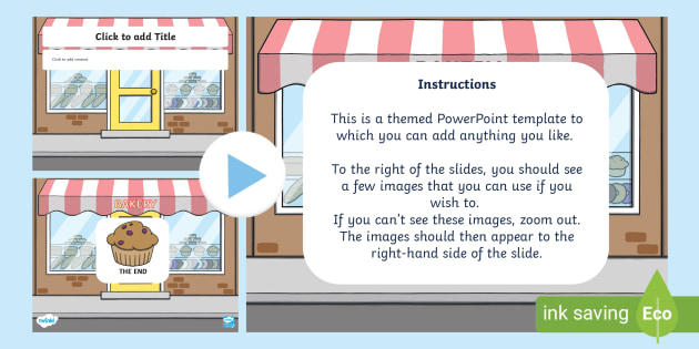 FREE! - Bakery PowerPoint Template (teacher made)
