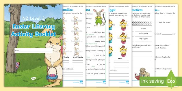 NZ Level 3 Easter Literacy Activity Booklet (teacher made)