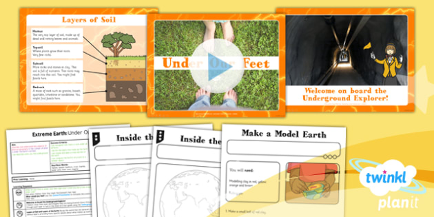 Geography: Extreme Earth: Under Our Feet Year 3 Lesson Pack 1