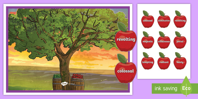 KS2 Ambitious Vocabulary Tree Display Poster - Word Tree