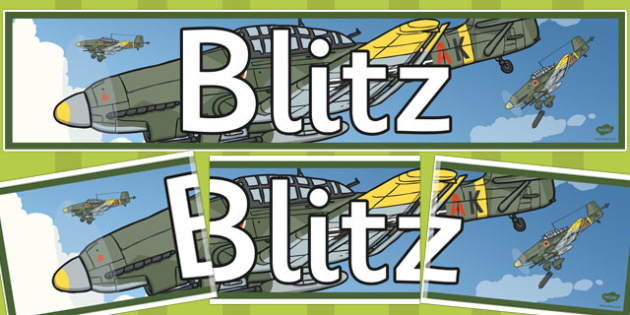 Blitz Themed Banner (teacher made)