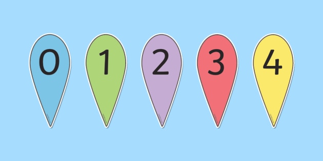 Number Fans (0-9) (teacher made)