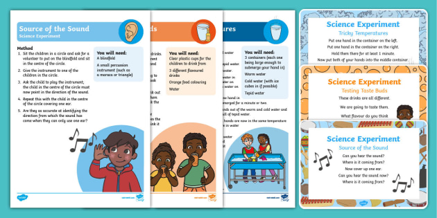 EYFS All About Me - My Senses Science Experiments Pack