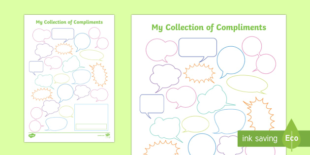 Collection of Compliments Worksheet / Worksheet