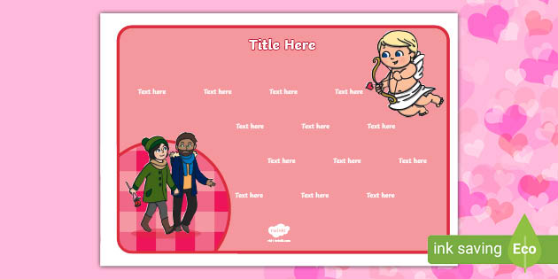 Valentines Day Themed Editable Word Mat (teacher made)