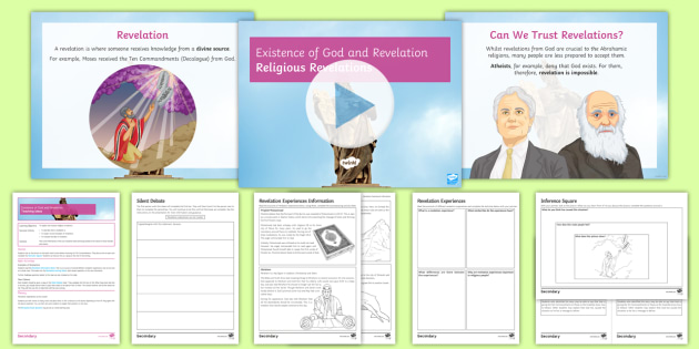 Existence of God and Revelations Lesson 3: Religious Revelations