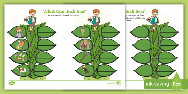 Jack and the Beanstalk Writing Activity (teacher made)