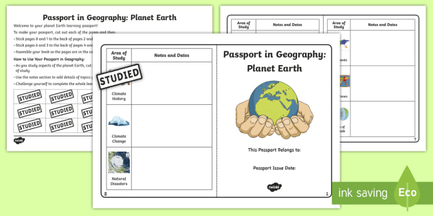 Learning Passport: All About Earth - Geography Resource