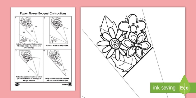 Paper Flower Bouquet | Mother's Day Crafts (teacher made)