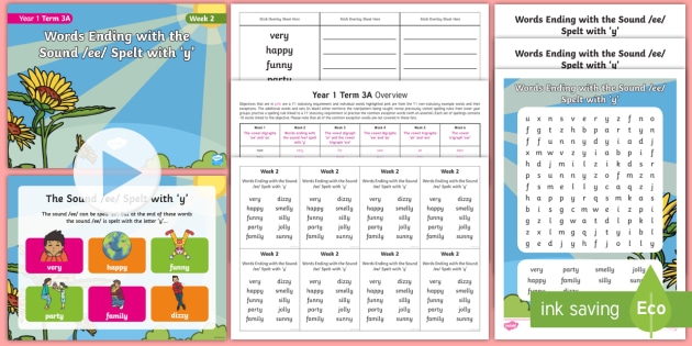 Year 1 Term 3A Week 2 Spelling Pack (teacher made)