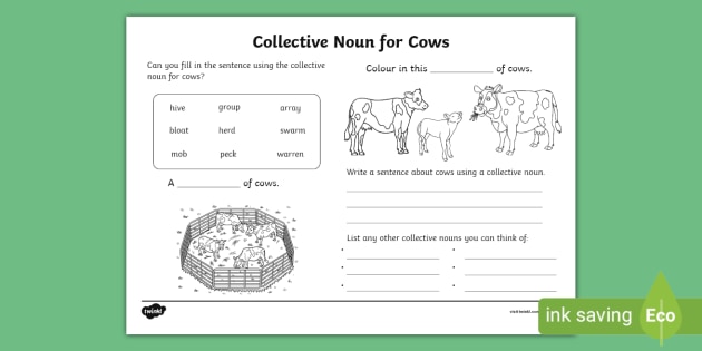 Cows Worksheets | twinkl.com.au