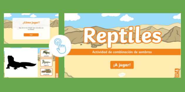 Juego interactivo: ¡Adivina la sombra! - Reptiles