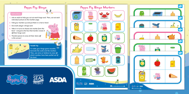 FREE! - 👉 Peppa Pig: Bingo (teacher made)