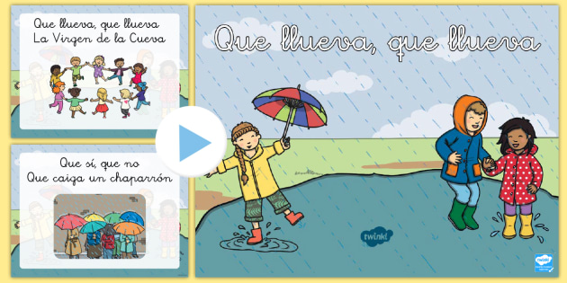 Pack de recursos: Que llueva, que llueva (teacher made)