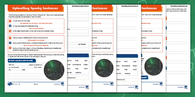 Uplevelling Descriptive Writing KS2 Worksheet | Twinkl