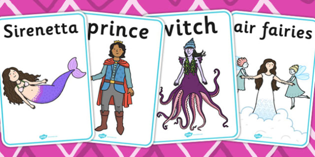 The Little Mermaid Display Posters (teacher made)