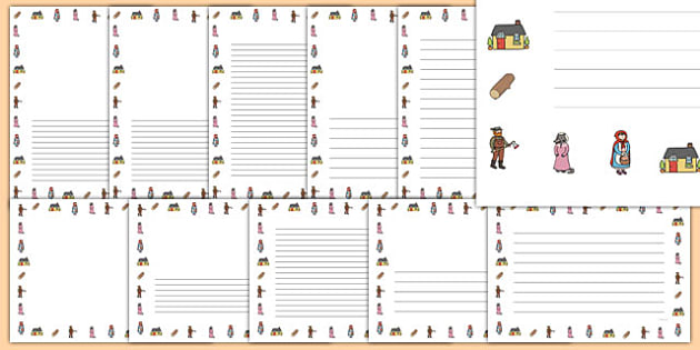 FREE! - Little Red Riding Hood Full Page Borders