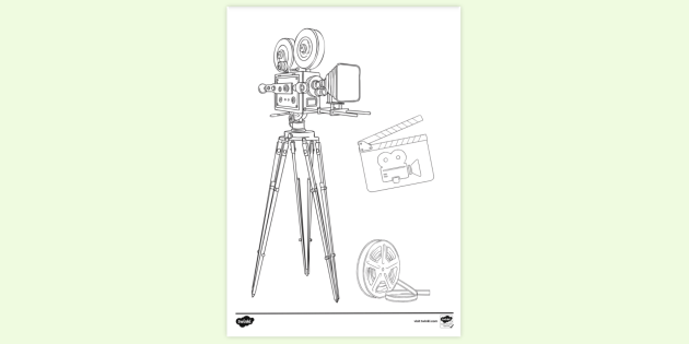 FREE! - Film Colouring Page | Colouring Sheets