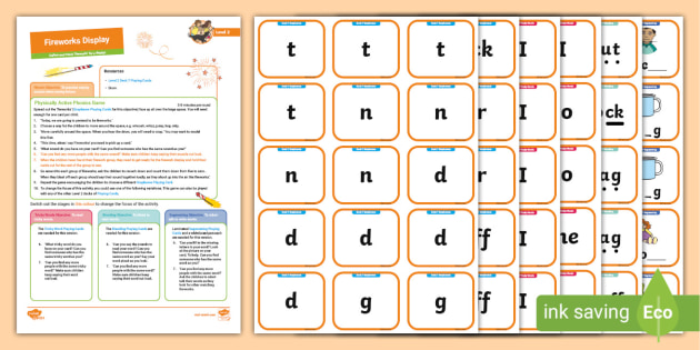 Physically Active Phonics Phase 2 Game - Primary Resources