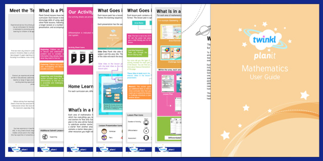 PlanIt Maths Product Guide (teacher made)
