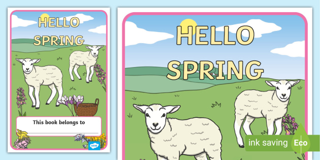 FREE! - Spring Themed Book Cover (teacher made)