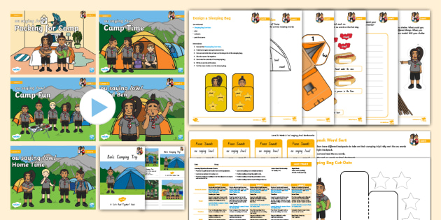 NZ Phonics: Level 5: Week 8 Plan: 'ou' saying /ow/ sound