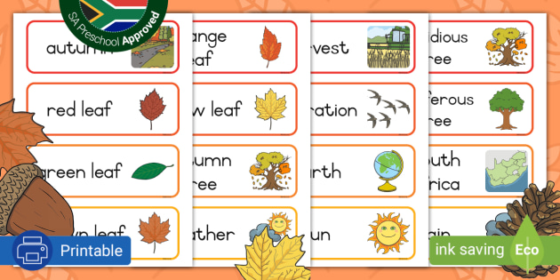 Autumn Word Cards | twinkl.co.uk