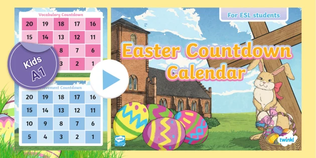 Easter Countdown Display Banner