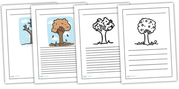 FREE! - Four Seasons Writing Frames (teacher made)