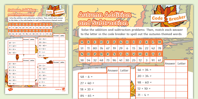 Addition Code Breakers | twinkl.com.au