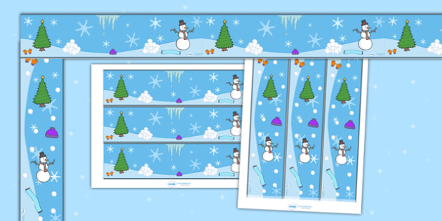 FREE! - Winter Display Borders (teacher made)