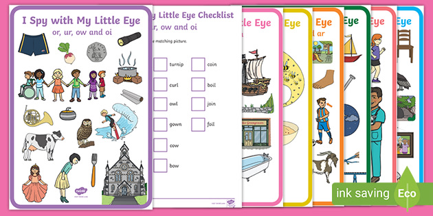 Phase 3 Words I Spy with My Little Eye Activity Pack