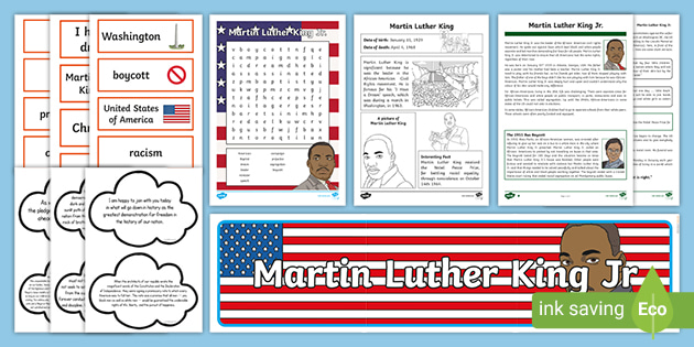 Martin Luther King Jr. Resource Pack (teacher made)