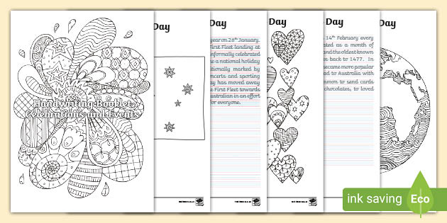 Year 3-4 Handwriting and Mindfulness Colouring Booklet