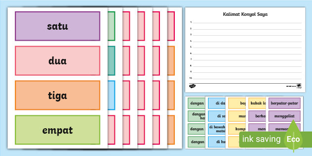 Silly Sentence Building Activity Indonesian Grammar