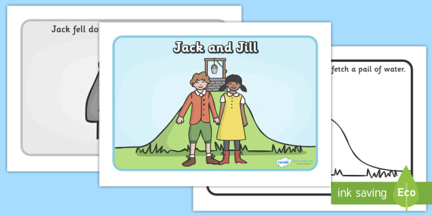 Jack and Jill Sequencing - Jack and Jill, nursery rhyme, sequencing, rhyme
