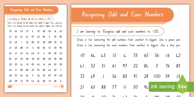 Stage 4 Recognising Odd and Even Numbers Connections
