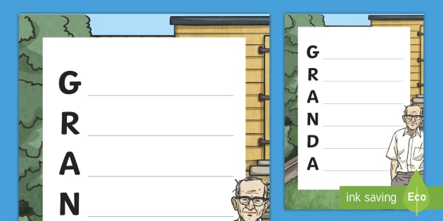Granda Acrostic Poem (teacher made)