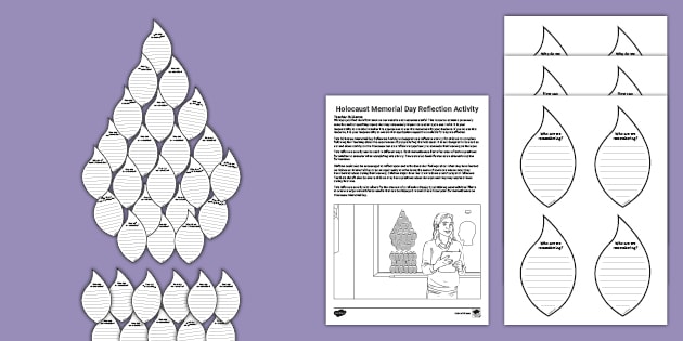KS2 Holocaust Memorial Day Reflection Activity