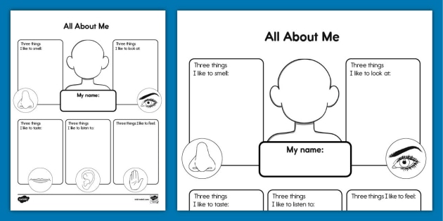 All About Me Five Senses Style (teacher made)